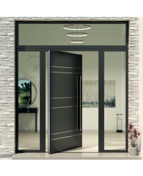 PIVOT M8 - porte pivotante en métal liquide d'or Domadeco